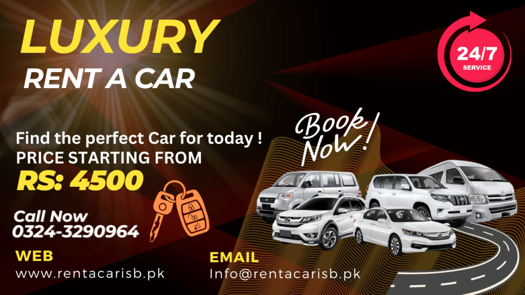 Luxury Rent A Car In Islamabad - With Driver Online Service